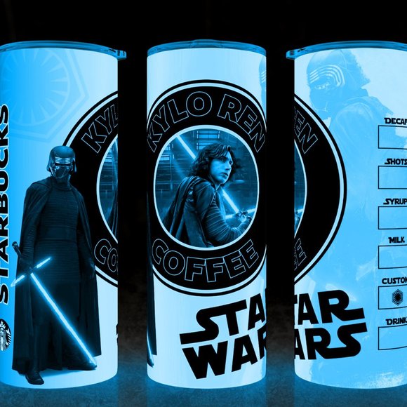 Dining | Glow In The Dark Kylo Ren Star Wars Starbucks Coffee Cup Mug ...